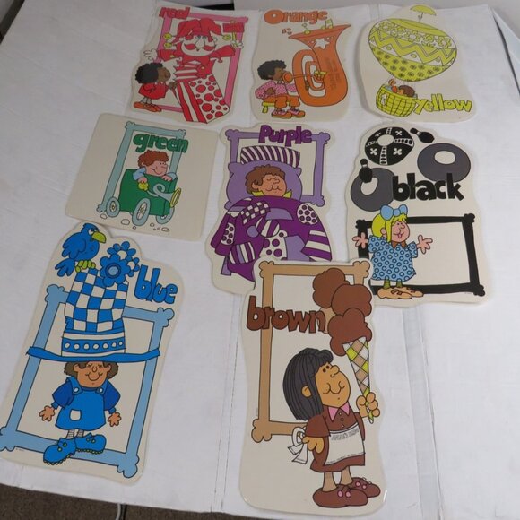 Trend | Accents | Vintage Colors Set Bulletin Board Set Laminated 97s ...